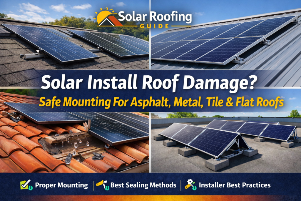 Solar Install Roof Damage: Safe Solar Panel Mounting Options By Roof ...