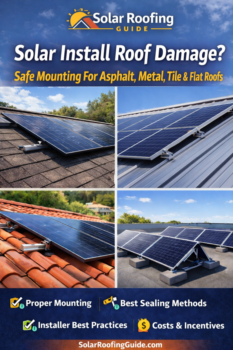 Solar Install Roof Damage: Safe Solar Panel Mounting Options By Roof ...