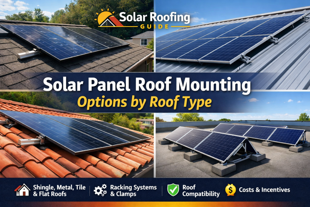 Solar Panel Roof Mounting: Best Options By Roof Type For Safe ...